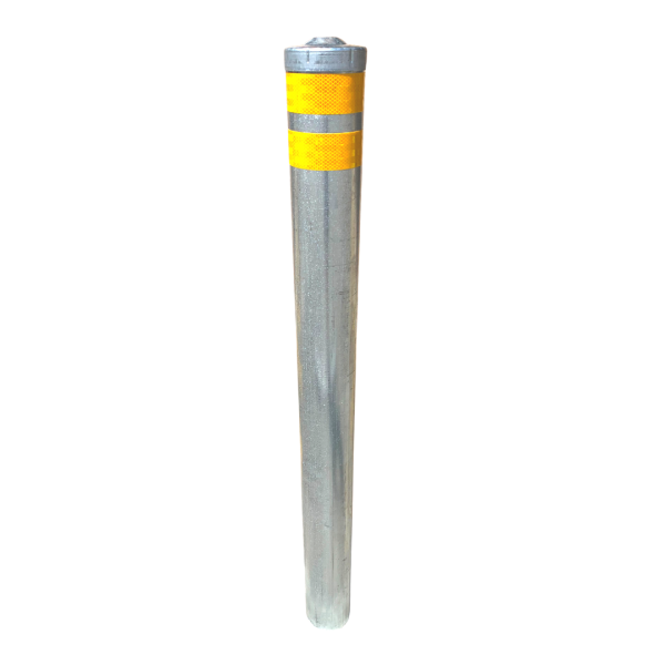 Safety Bollards Galvanised Australian-Made 3M Reflector Yellow for ...